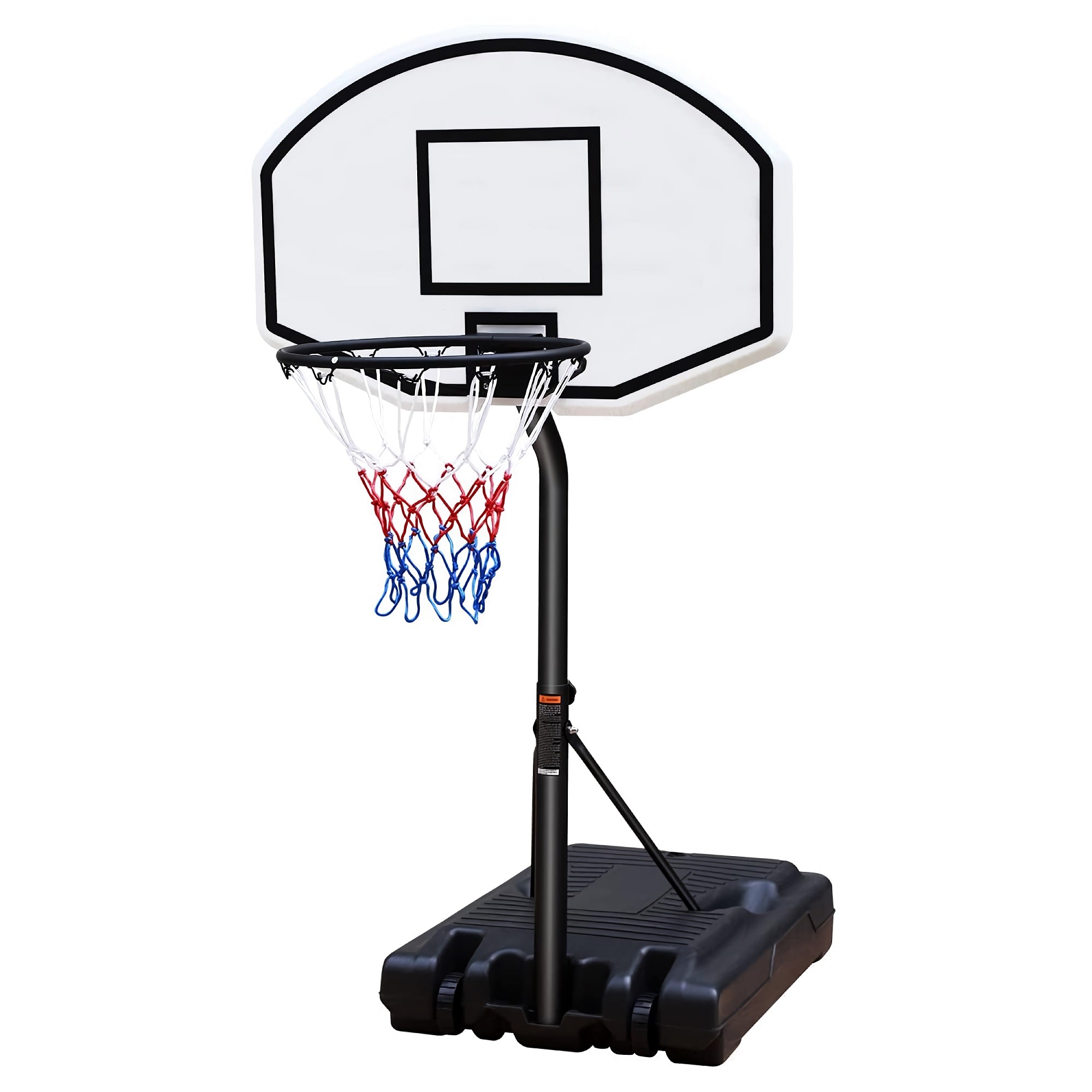 Portable Poolside Basketball Hoop, 3.1ft-4.7ft Height Adjustable Hoop ...